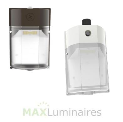 LED Mini Wall Pack- Bronze and White - Max Luminaires USA